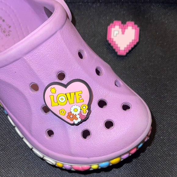 Jibbitz | Shoes | Jibbitz Croc Shoe Charms Shoe Not Included Two Heart ...